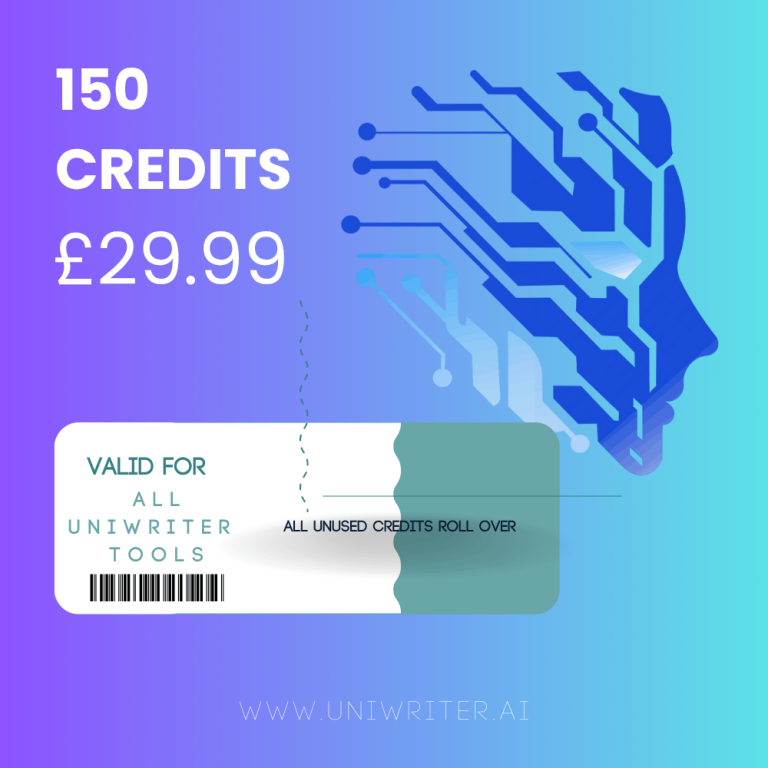 620 credits/month subscription - Uniwriter